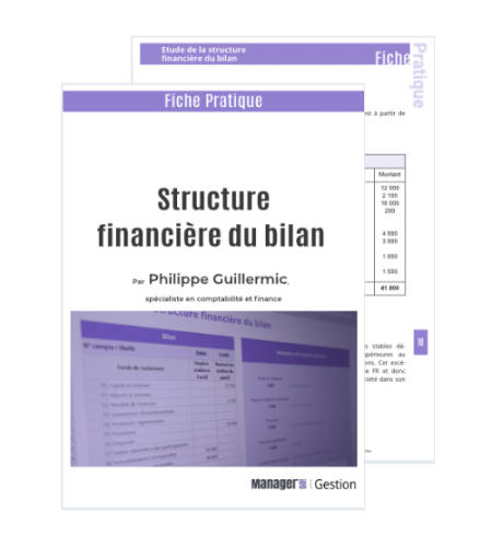 Structure financière du bilan, FR, BFR, Tréso : fiche et modèle Excel