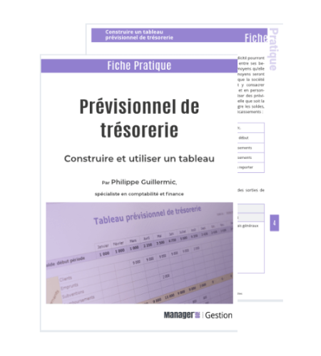 Tableau prévisionnel de trésorerie en pdf - fiche pratique à télécharger