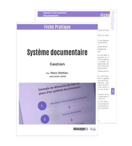 Fiche PDF Gestion d’un système documentaire - ISO 9001 - 2015